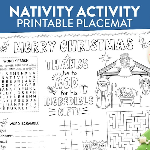 Christmas Kids Bible Verse Nativity Scripture Posters - Etsy