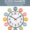 BOHO Clock Labels in 5-minute Intervals - Etsy