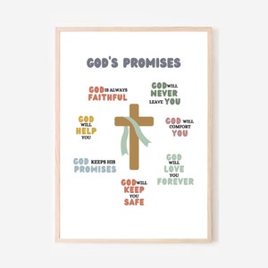 Kids Bible Verse, Boho Wall Art, Scripture Posters, Catholic, Sunday ...
