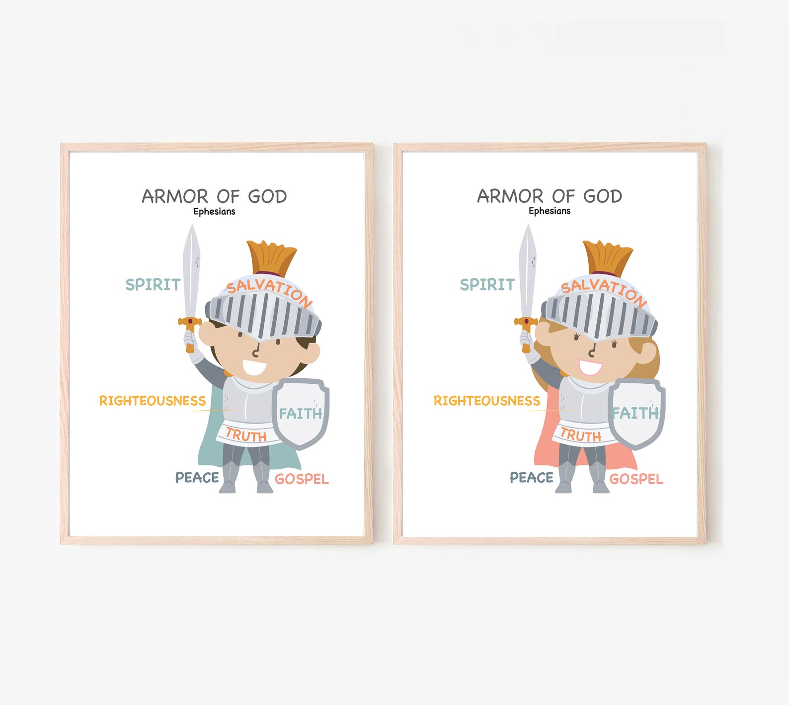 Bundle Kids Bible Verse Wall Art Scripture Learning - Etsy