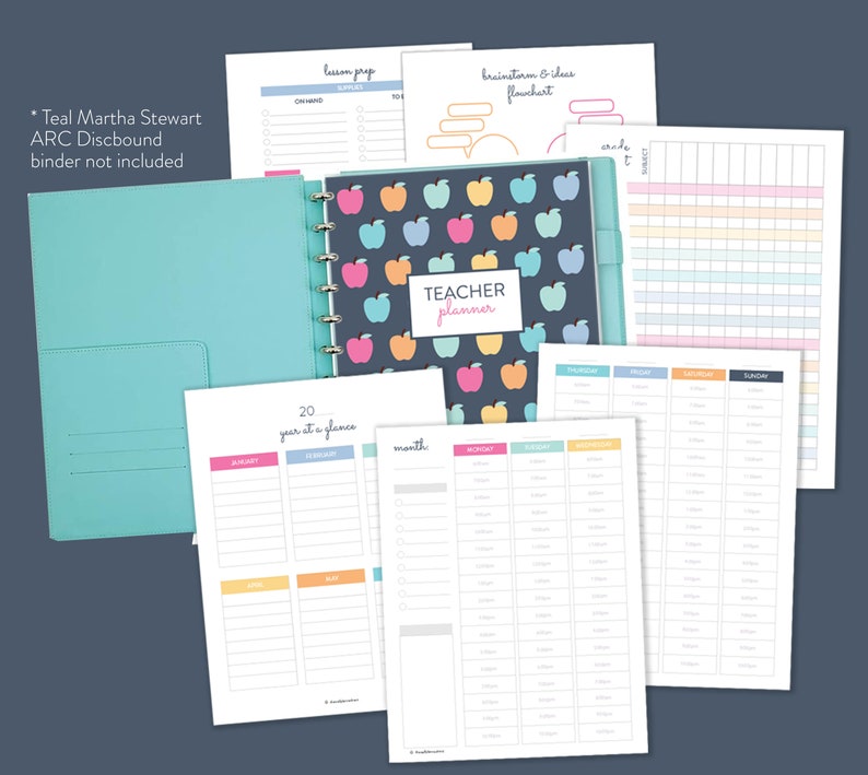 Teacher Planner Printable Calendar Planning Curriculum | Etsy