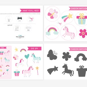 Unicorn Busy Book for Kids Educational Resources Homeschool Pre-school ...