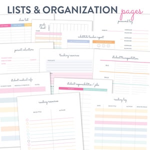 Teacher Planner, Printable Calendar, Planning Curriculum, Lesson Plan ...