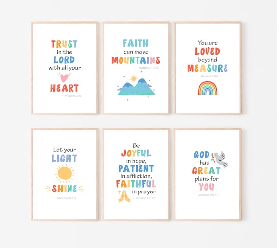 Christian Pictures With Bible Verses For Kids