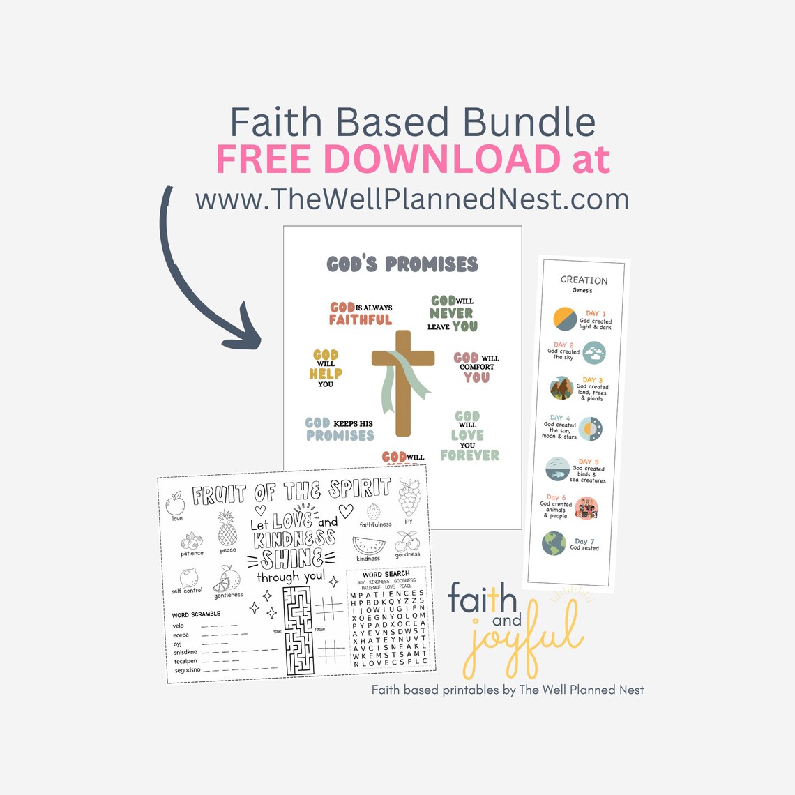 Kids Bible Verse, Wall Art, Scripture Posters, Church, Sunday School ...