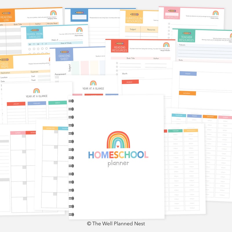 Homeschool Planner - Etsy