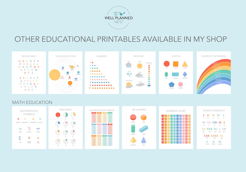 Sign Language Alphabet Letters Poster Kids Wall Art Room - Etsy