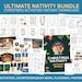 Christmas Story Nativity Activity Bible Verse Bundle Poster Church ...