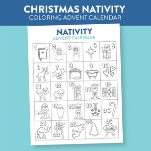 Christmas Story Nativity Activity Bible Verse Bundle Poster Church ...