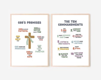 Kids Bible Verse, Boho Wall Art, Scripture Posters, Catholic, Sunday ...