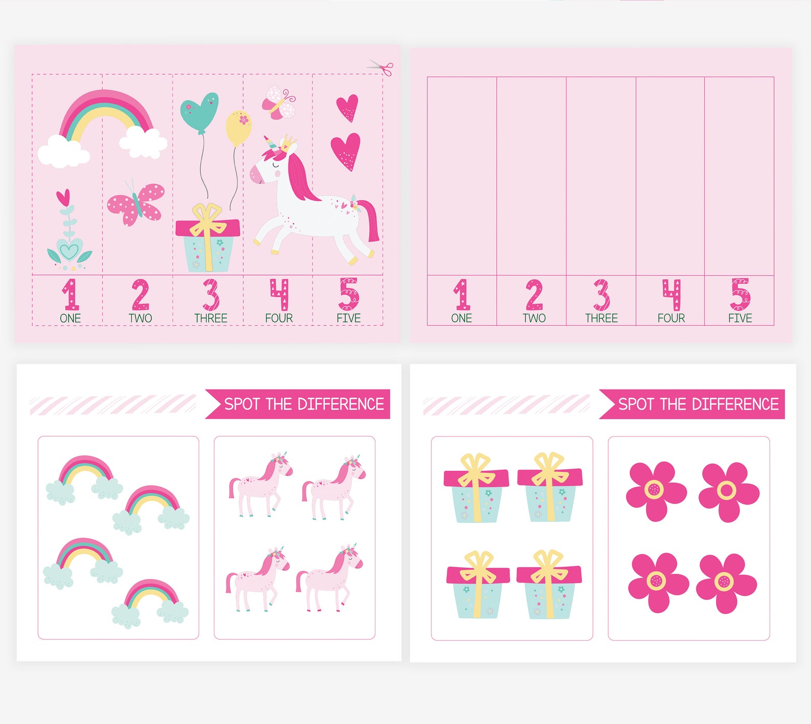 Unicorn Busy Book for Kids Educational Resources Homeschool - Etsy