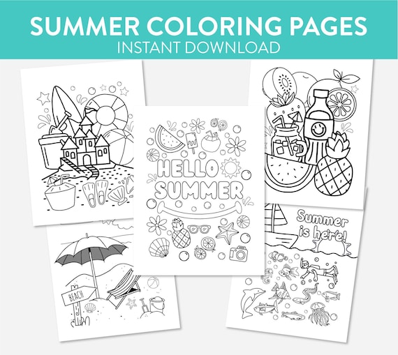 Summer Activity Pages For Kids