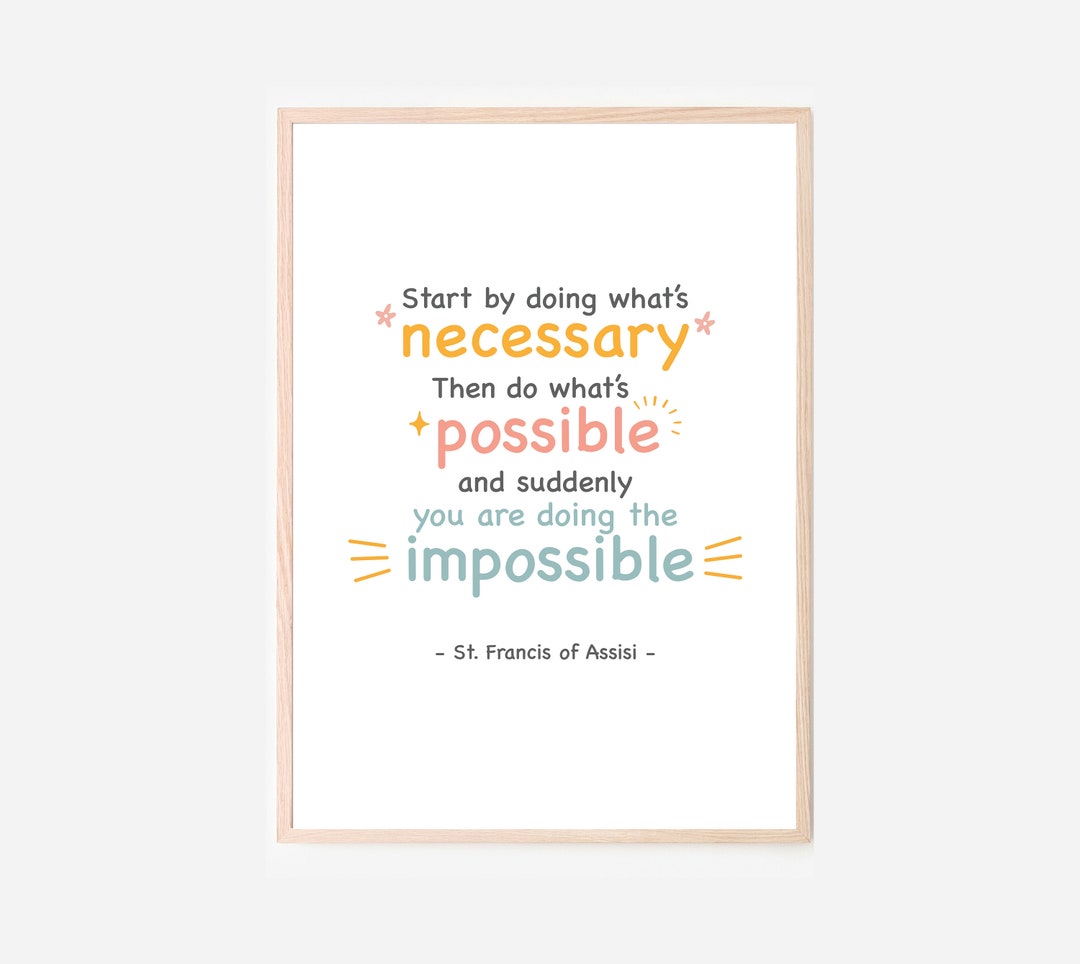 Kids Growth Mindset Bible Verse St Francis Scripture Posters Church ...