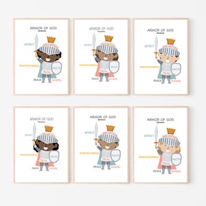 Bundle, Kids Bible Verse, Wall Art, Scripture Learning Posters, Church ...