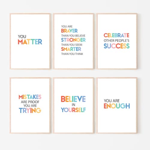 Growth Mindset Classroom Printable Posters Classroom Quotes - Etsy