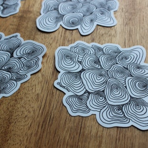 Vinyl Sticker Pen & Ink Drawing "barnacles" PNW Made - Etsy