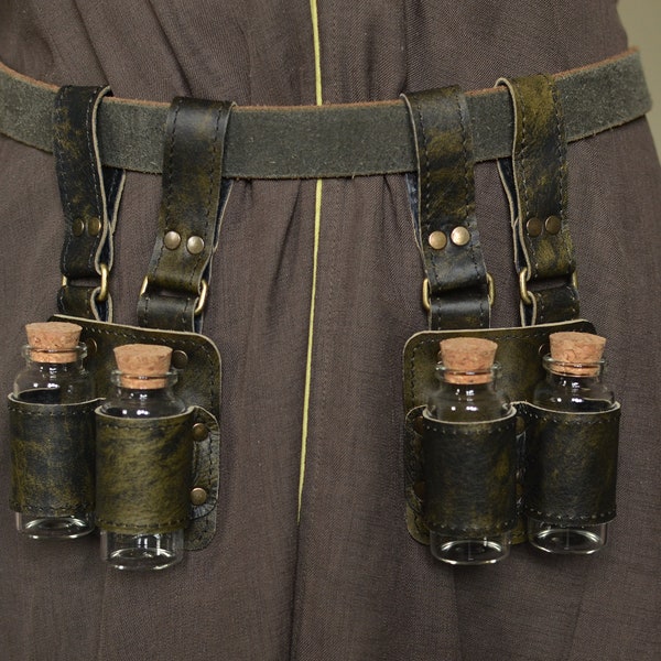 Leather Potion Bandolier - Etsy