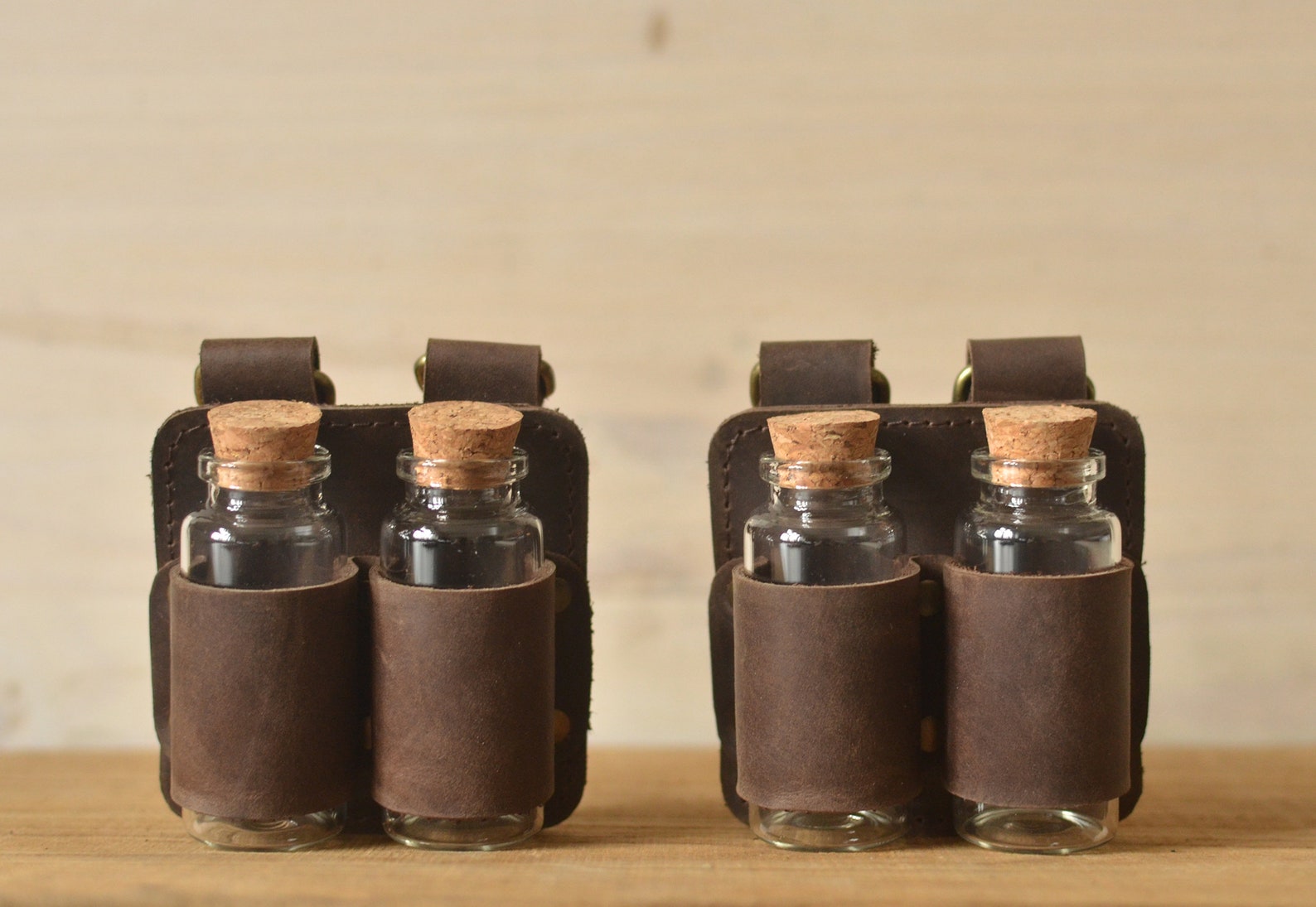 Leather Potion Holders, Bottles for Larp, Steampunk Belt Accessories - Etsy