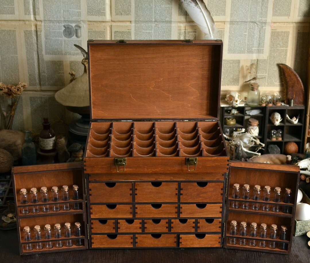 Alchemical Chest of Drawers, Bureau, Nécessaire, Drawer Box, Apothecary ...
