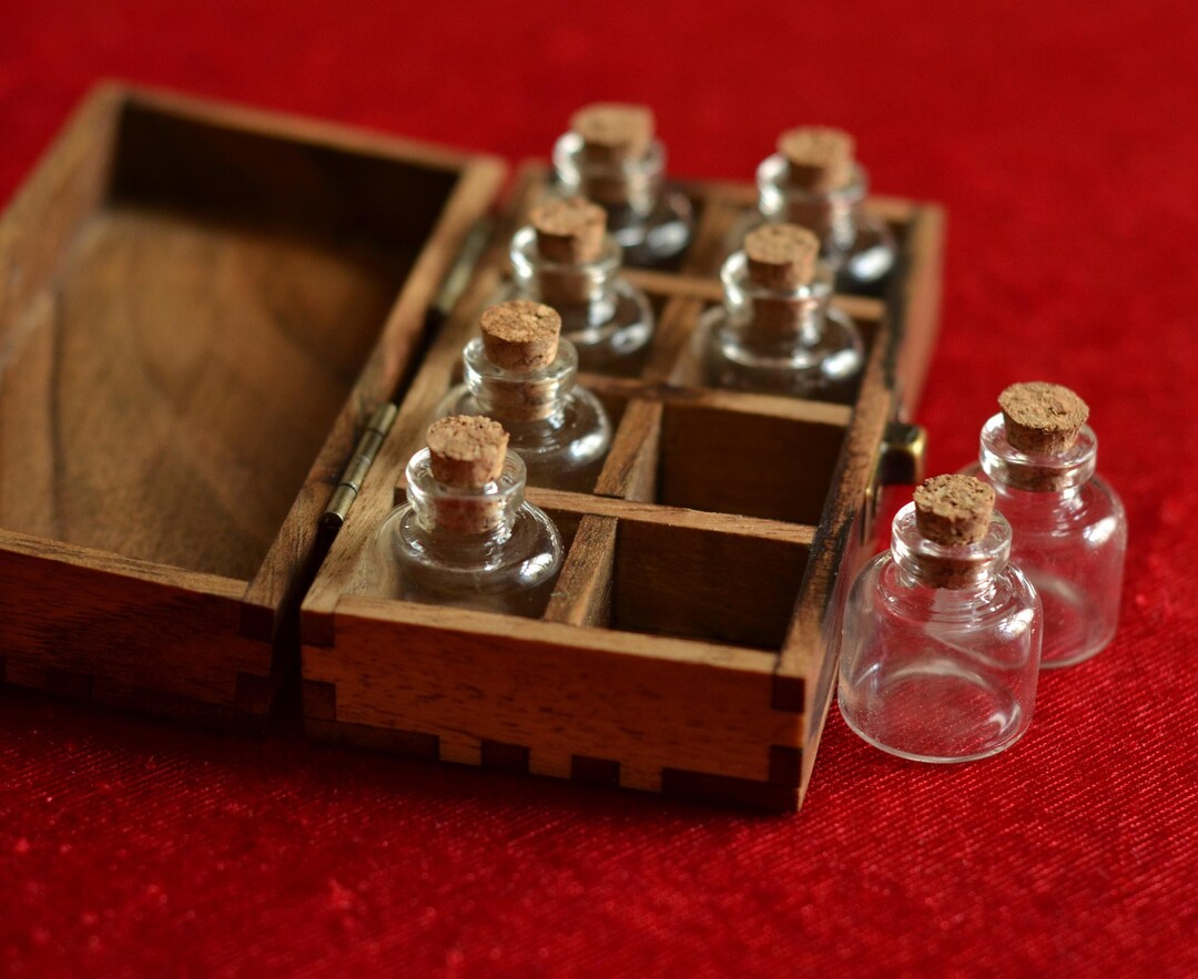 Small Apothecary Box With Bottles, Steampunk Decor Equipment, Alchemy ...