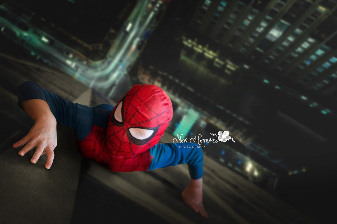 Superhero Digital Background, Superhero Digital Backdrop, City Aerial ...