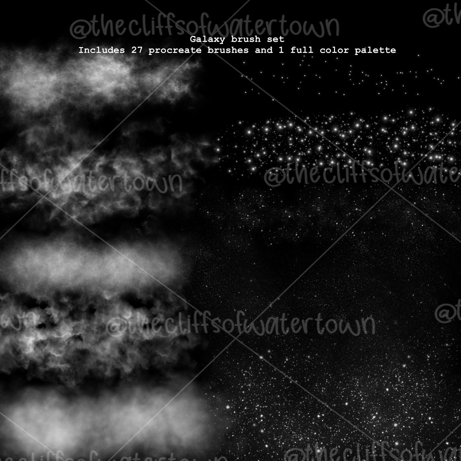 Galaxy Nebula Brush Set for Procreate, Procreate Brush Set, 27 Brushes ...