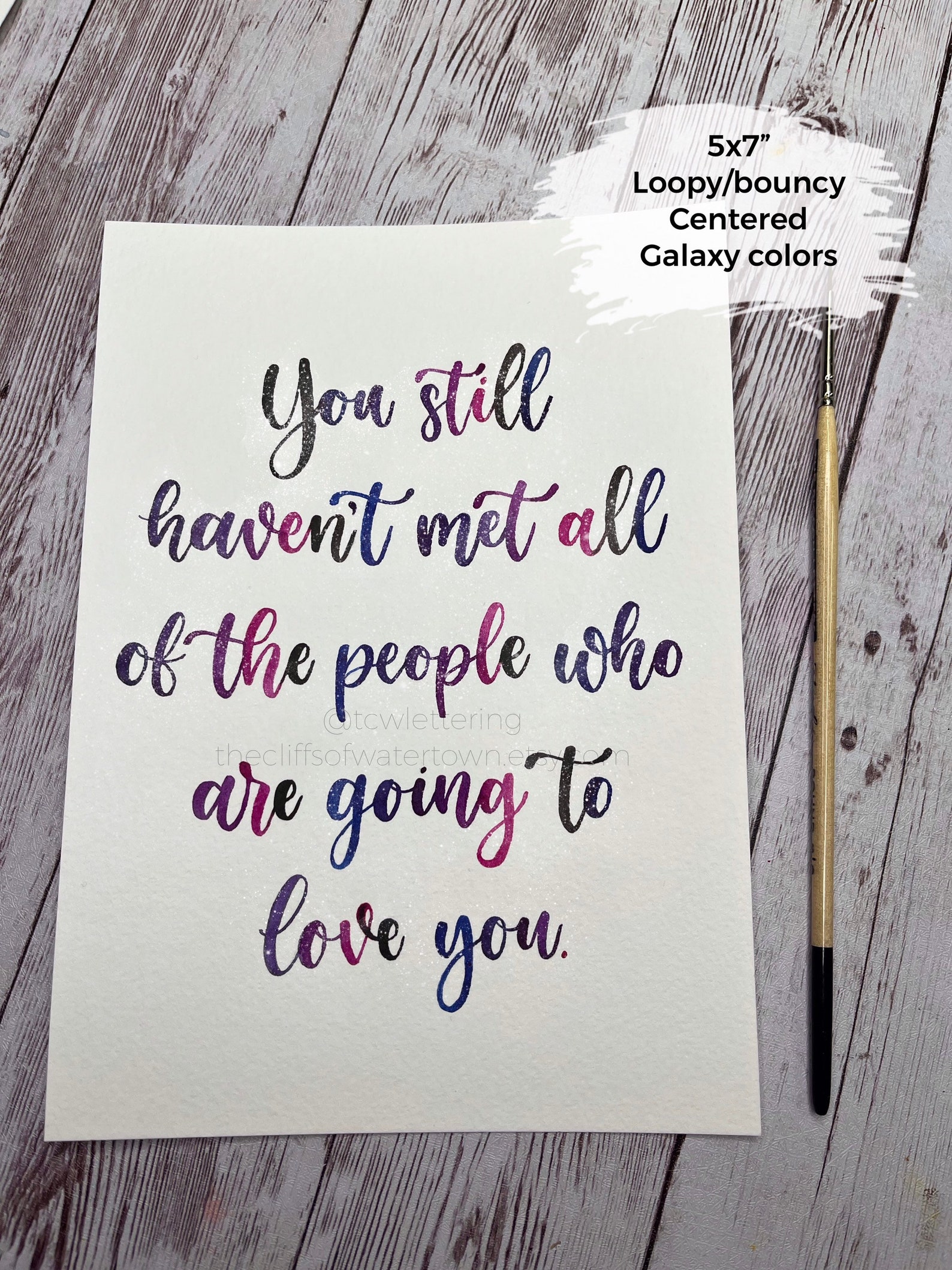 Calligraphy Sign Brush Lettering Custom Lettering Custom | Etsy