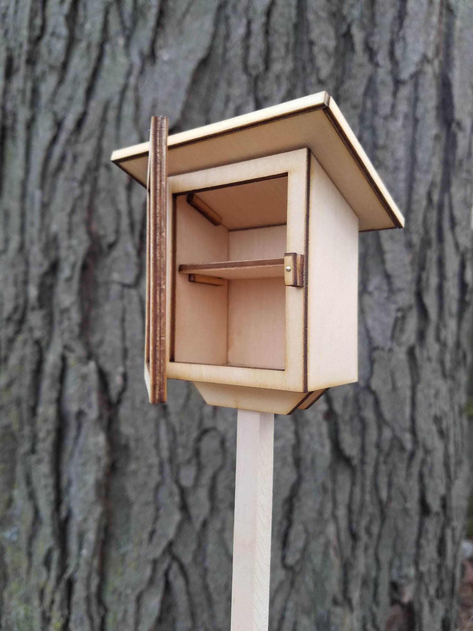 The Little Lending Library Kit Dollhouse Miniature 1:12 Scale 1/12 ...