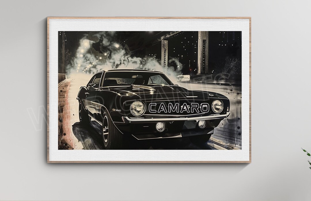 Camaro Poster 11X17 Print Classic Car Muscle Car Camaro Lovers - Etsy