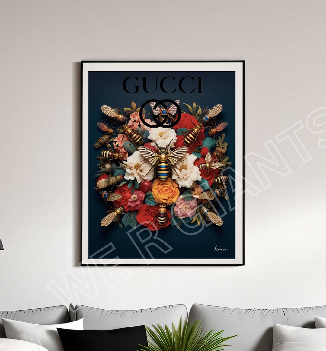 Gucci Print 11x14 Wall Art Wall Decor Gucci Art by the Artist Renee - Etsy
