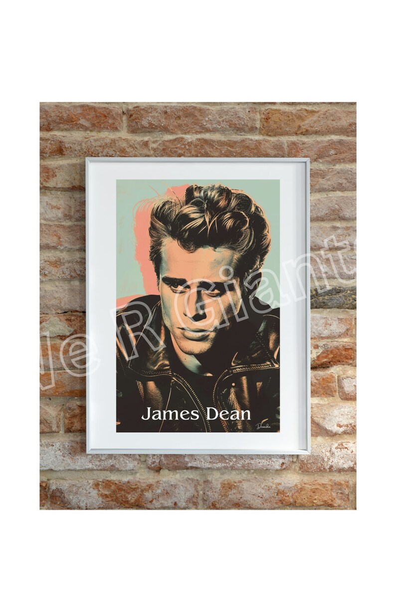 James Dean Poster 11x17 Print Cultural Icon Movie Star Legend James ...