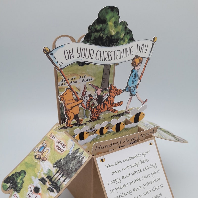 Baptismal Pop up Card - Etsy UK
