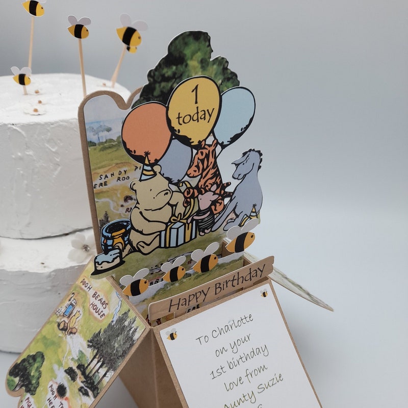 Winnie the Pooh Card 3 - Etsy UK