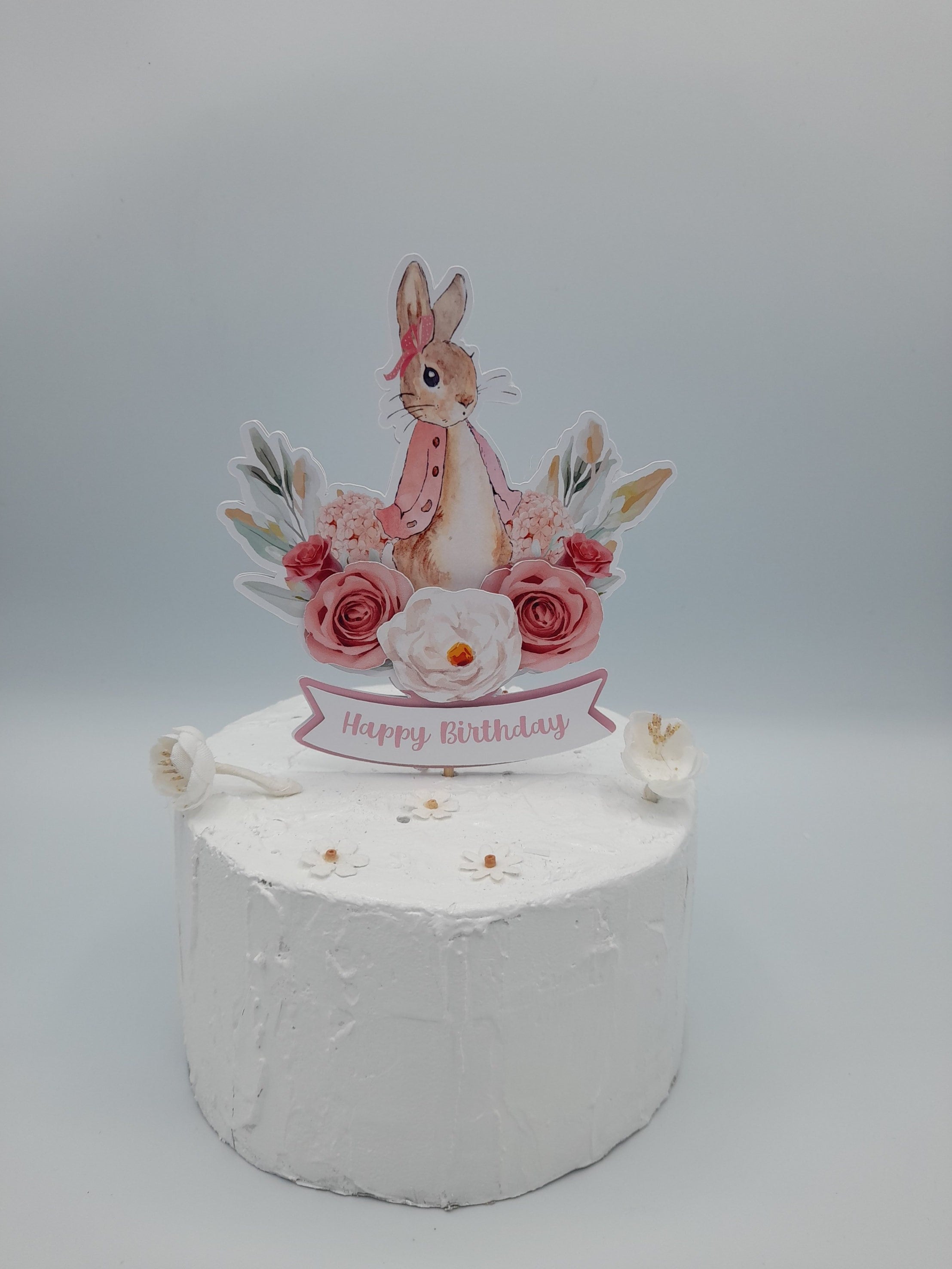Flopsy Cake Topper Actual Cake Topper Happy Birthday Cake - Etsy UK