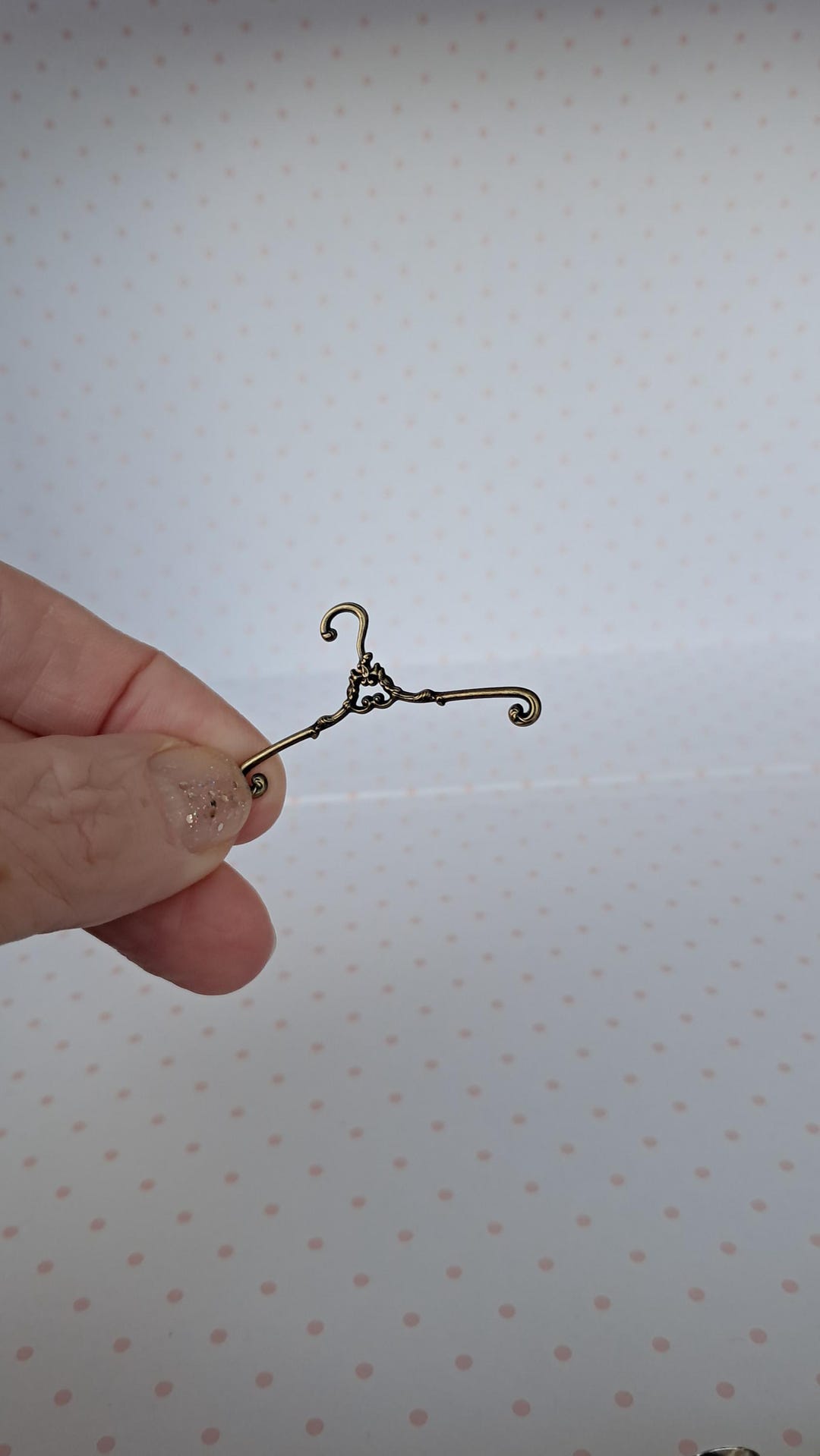 Miniature Vintage Dollhouse Clothes Hangers - Wardrobe Hanger Maileg ...