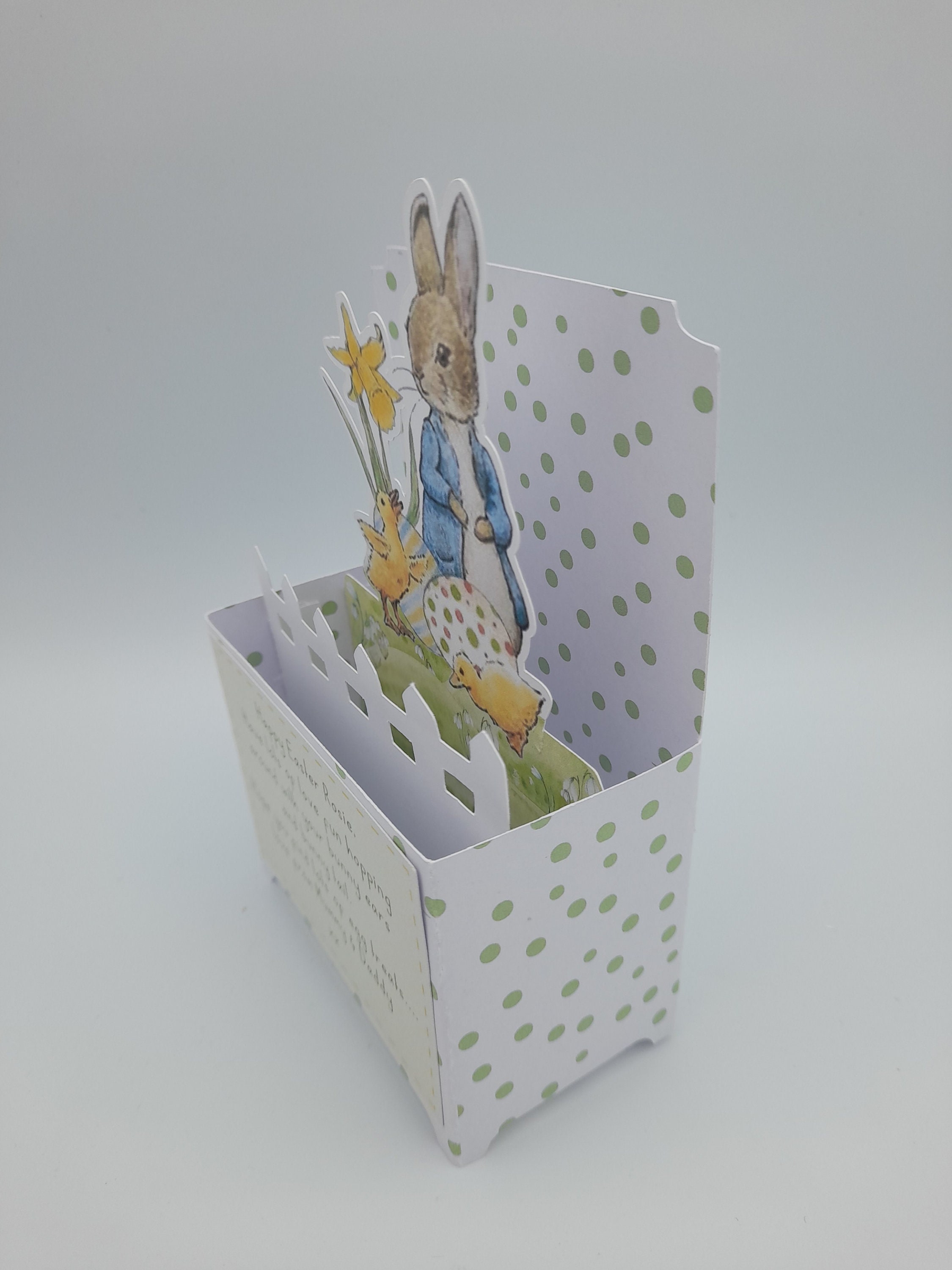 Personalised Peter Rabbit Easter Pop up Card Easter Card - Etsy UK