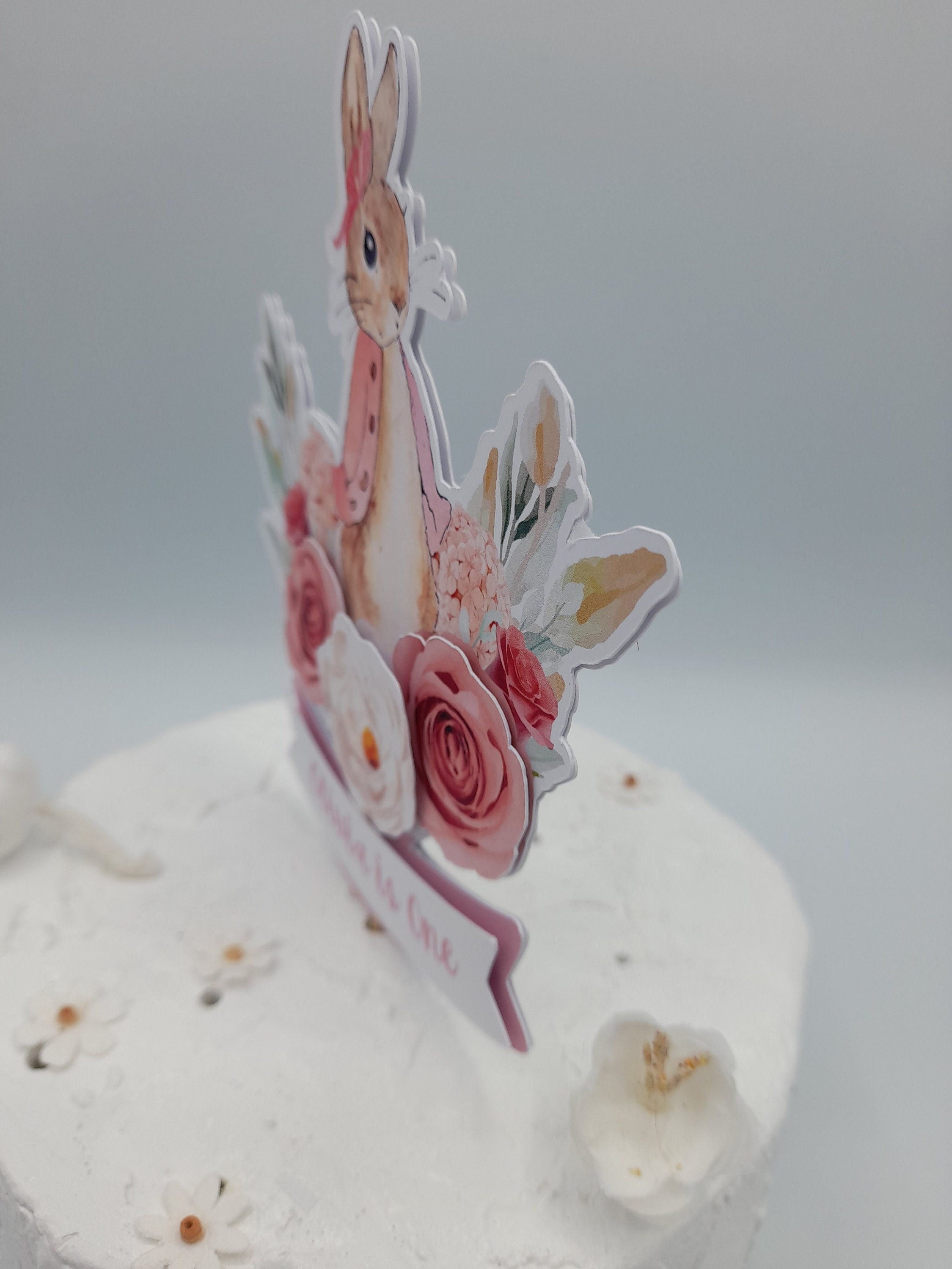 Flopsy Cake Topper Actual Cake Topper Happy Birthday Cake - Etsy UK