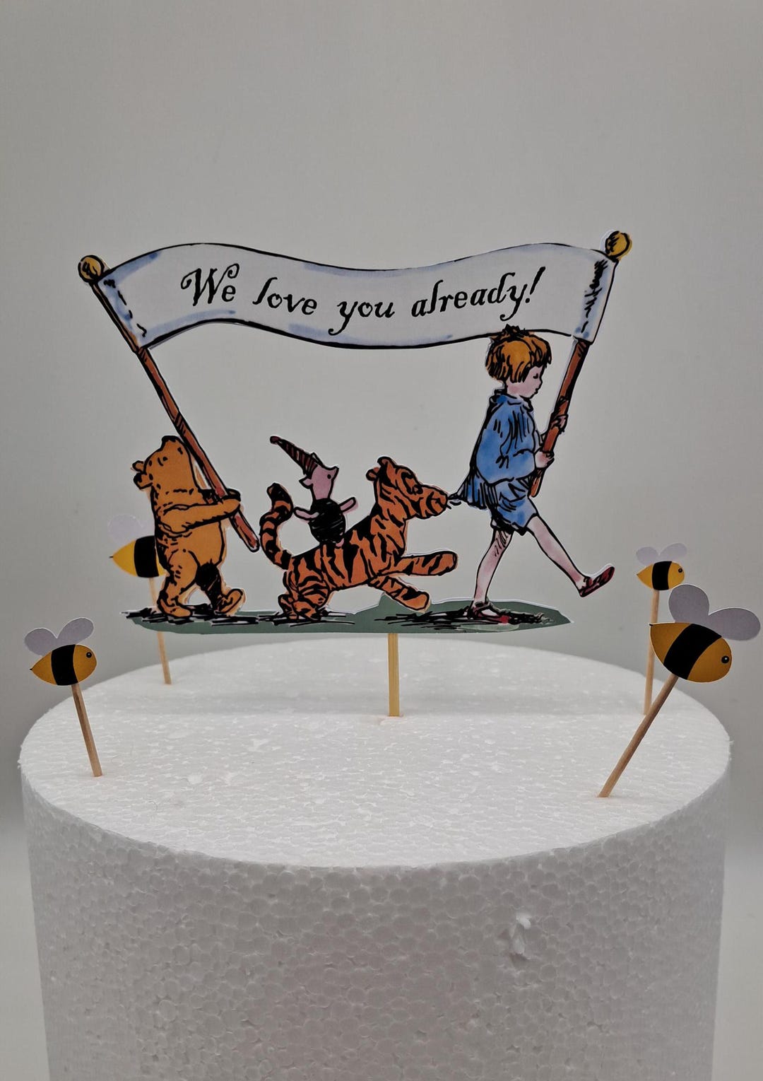 Winnie the Pooh Cake Topper: Hand Crafted Party Decoration - Etsy UK