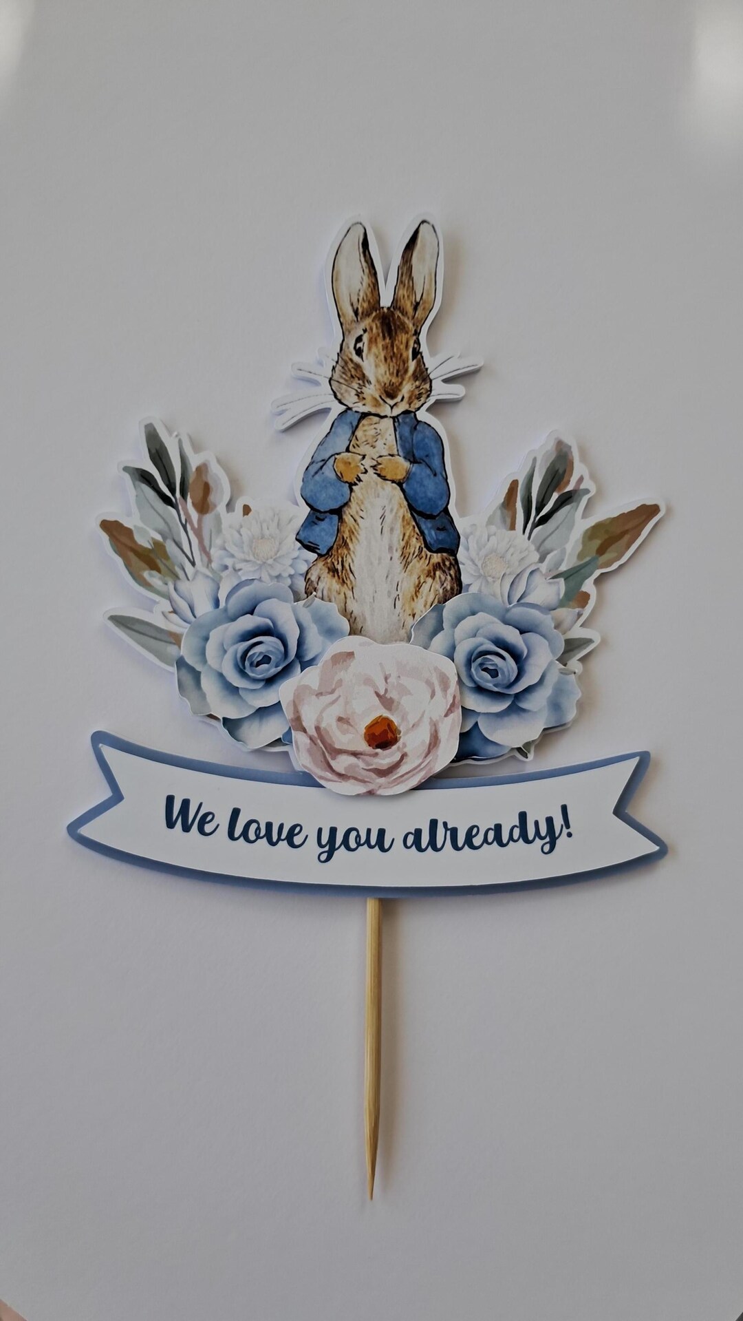 Peter Rabbit Cake Topper: We Love You Already - Etsy