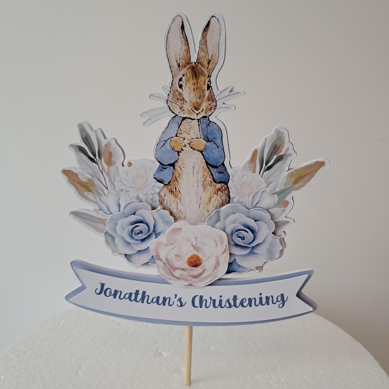 Peter Rabbit Cake Topper - Etsy