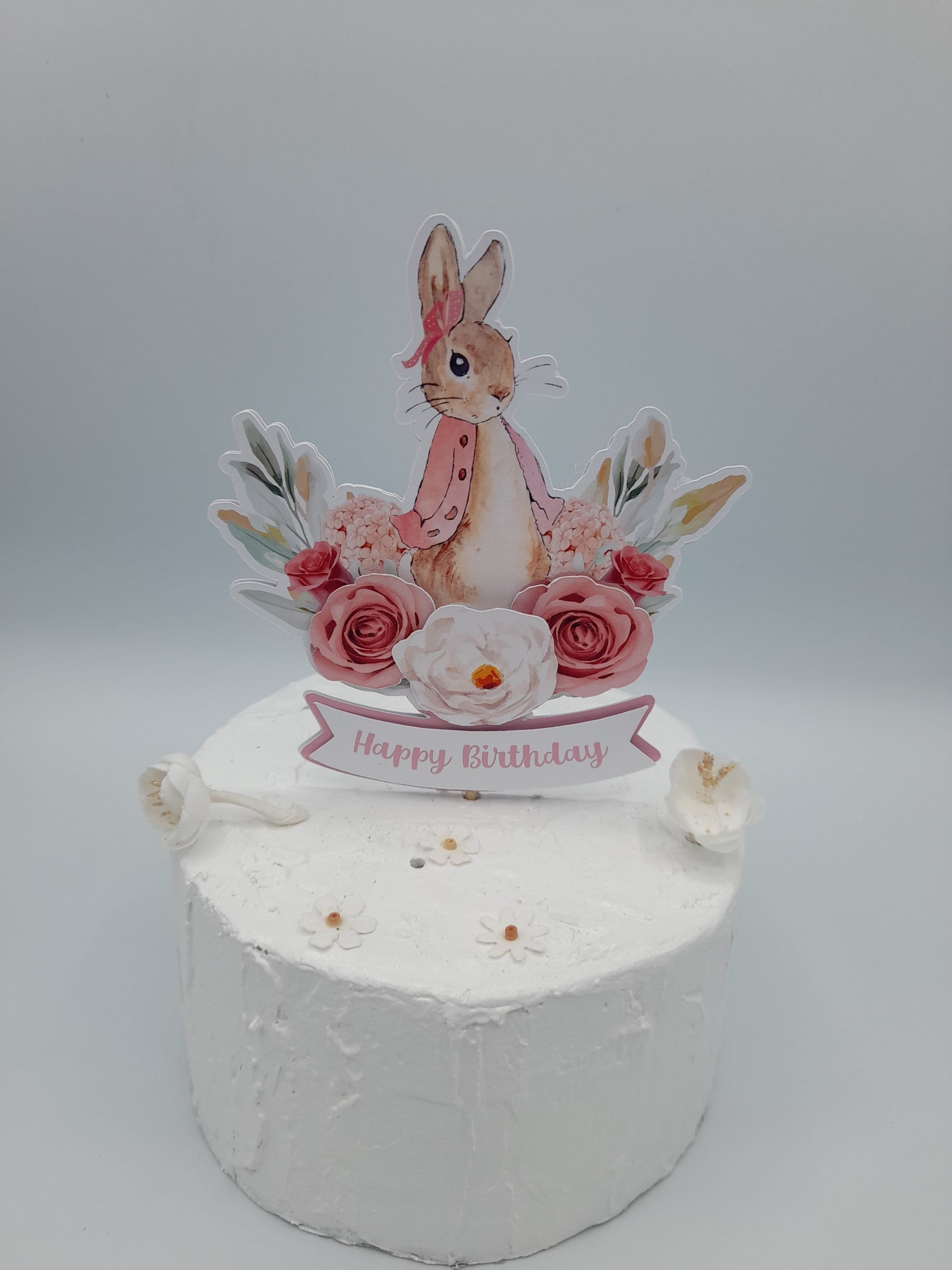 Flopsy Cake Topper Actual Cake Topper Happy Birthday Cake - Etsy UK