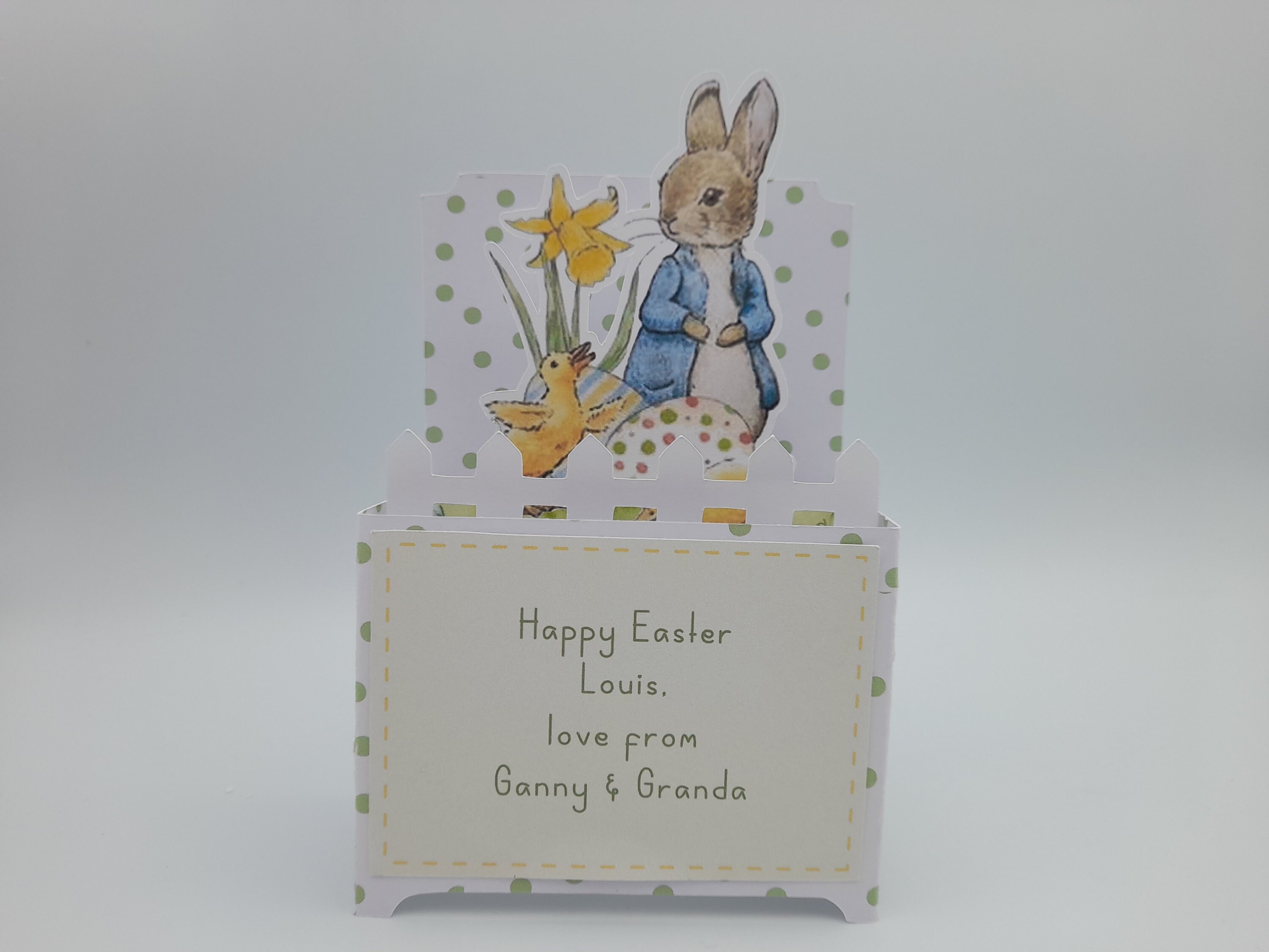 Personalised Peter Rabbit Easter Pop up Card Easter Card - Etsy UK