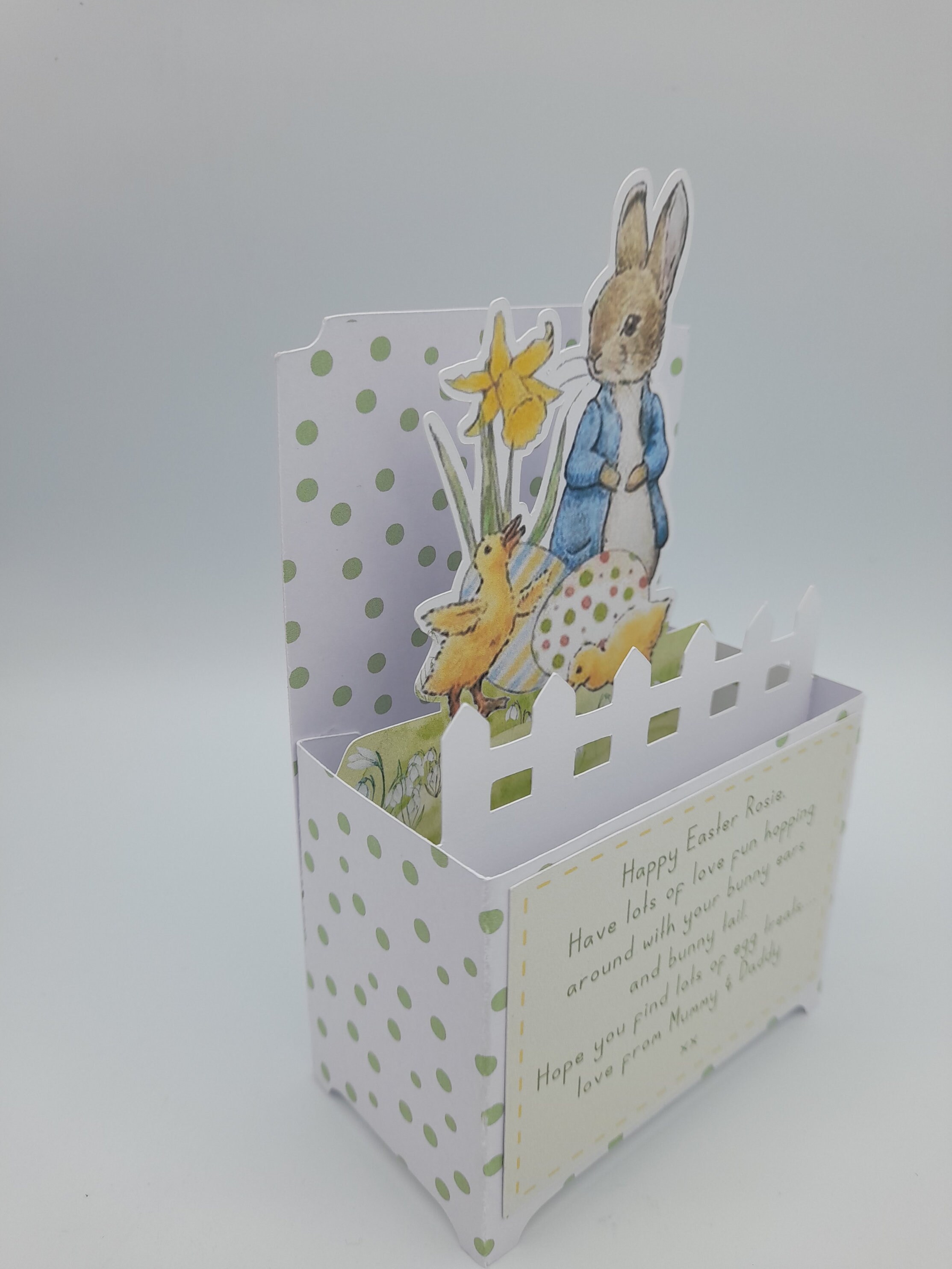 Personalised Peter Rabbit Easter Pop up Card Easter Card - Etsy UK