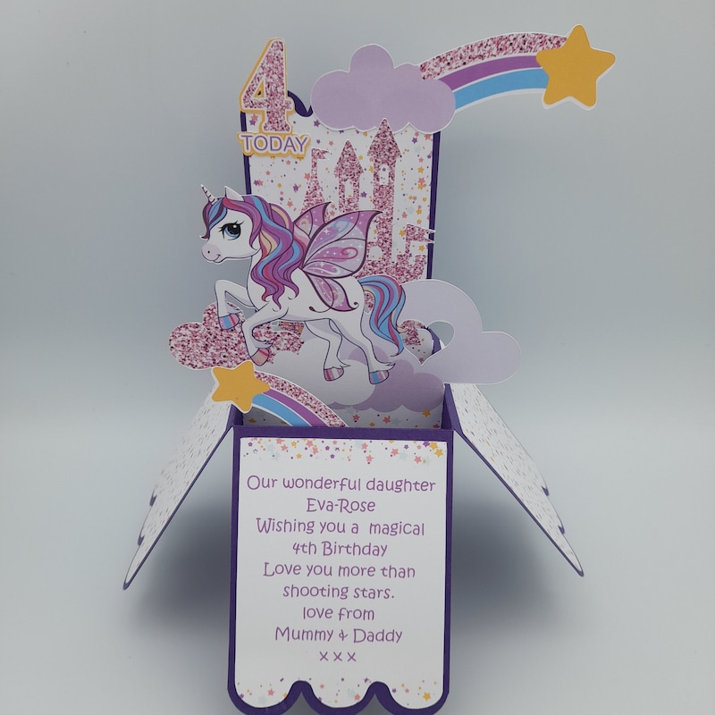 Unicorn With Shooting Stars - Etsy UK