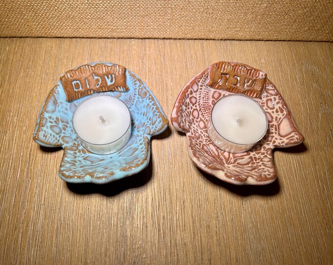 Shabbat Candle Holders. Shabbat Candlesticks. Shabbat Tea Light Candle ...