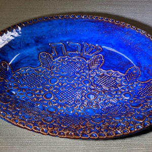 Handmade Ceramic Shabbat Challah Platter. Shabbat Centerpiece. Challah ...
