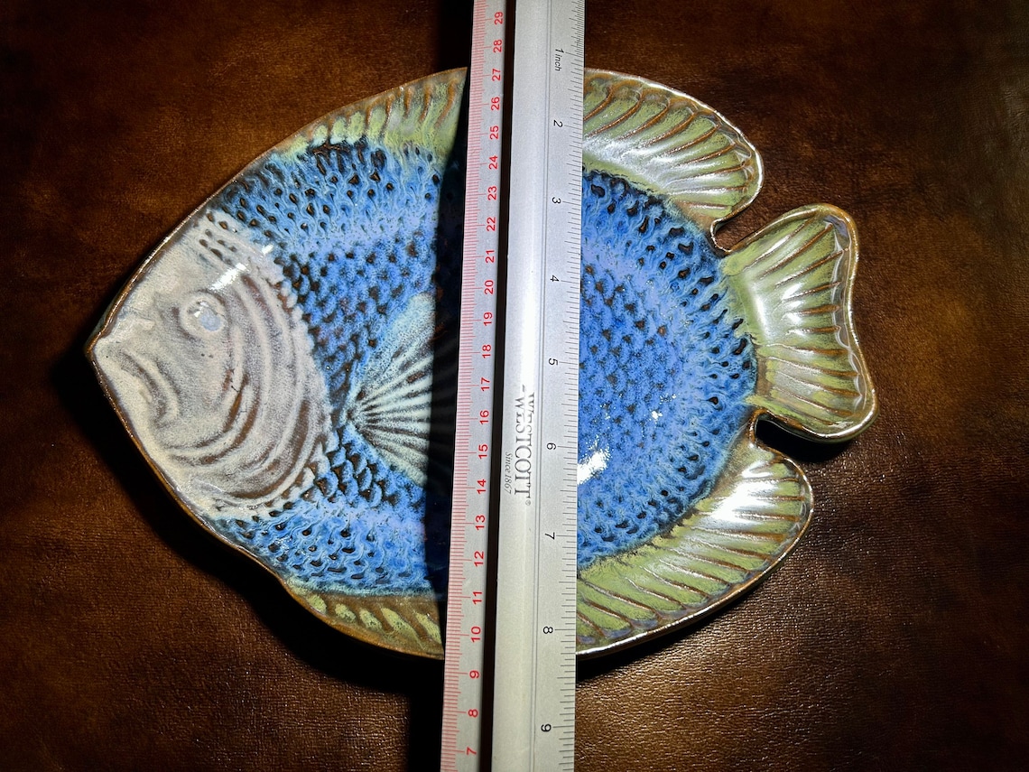 Ocean Art. Ceramic Fish Plate. Fish Platter. Handmade Ceramic - Etsy