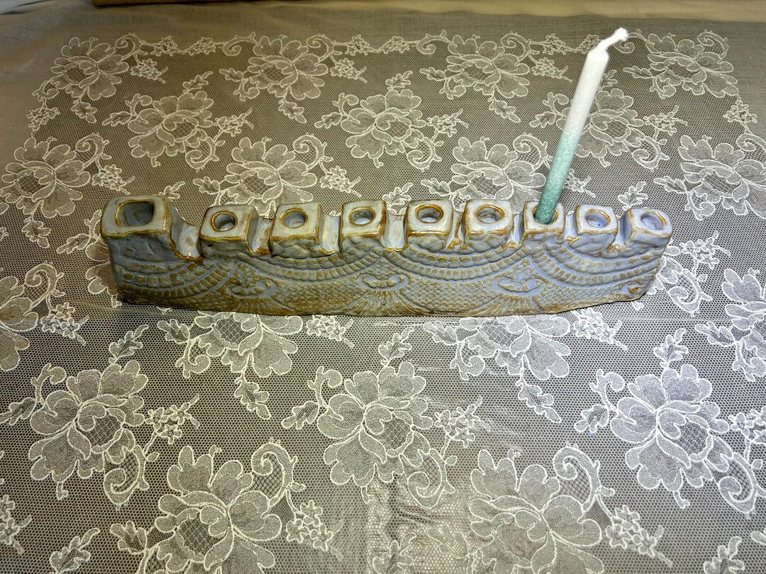 Hanukkah Menorah. Hanukkiyah. Hanukkah Art. Chanukah Art. Ceramic ...