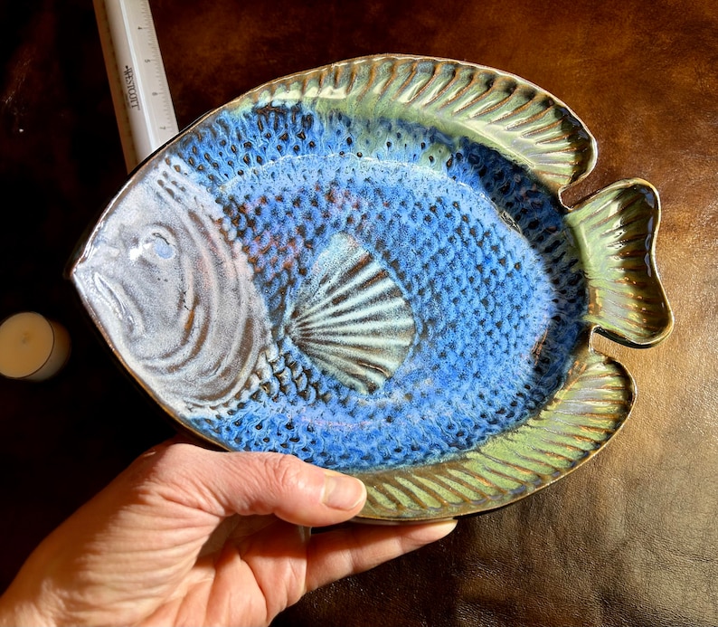 Ocean Art. Ceramic Fish Plate. Fish Platter. Handmade Ceramic - Etsy