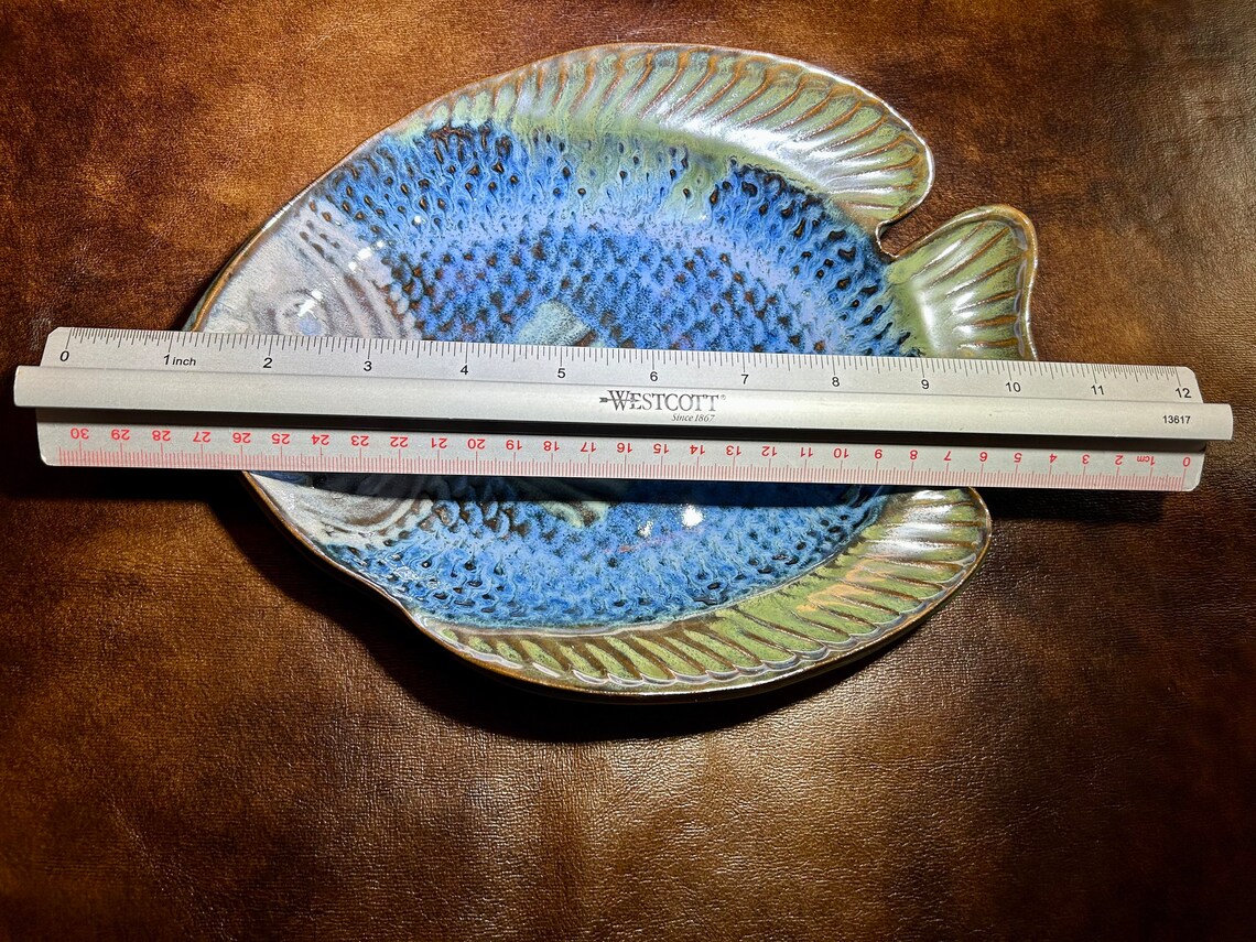 Ocean Art. Ceramic Fish Plate. Fish Platter. Handmade Ceramic - Etsy